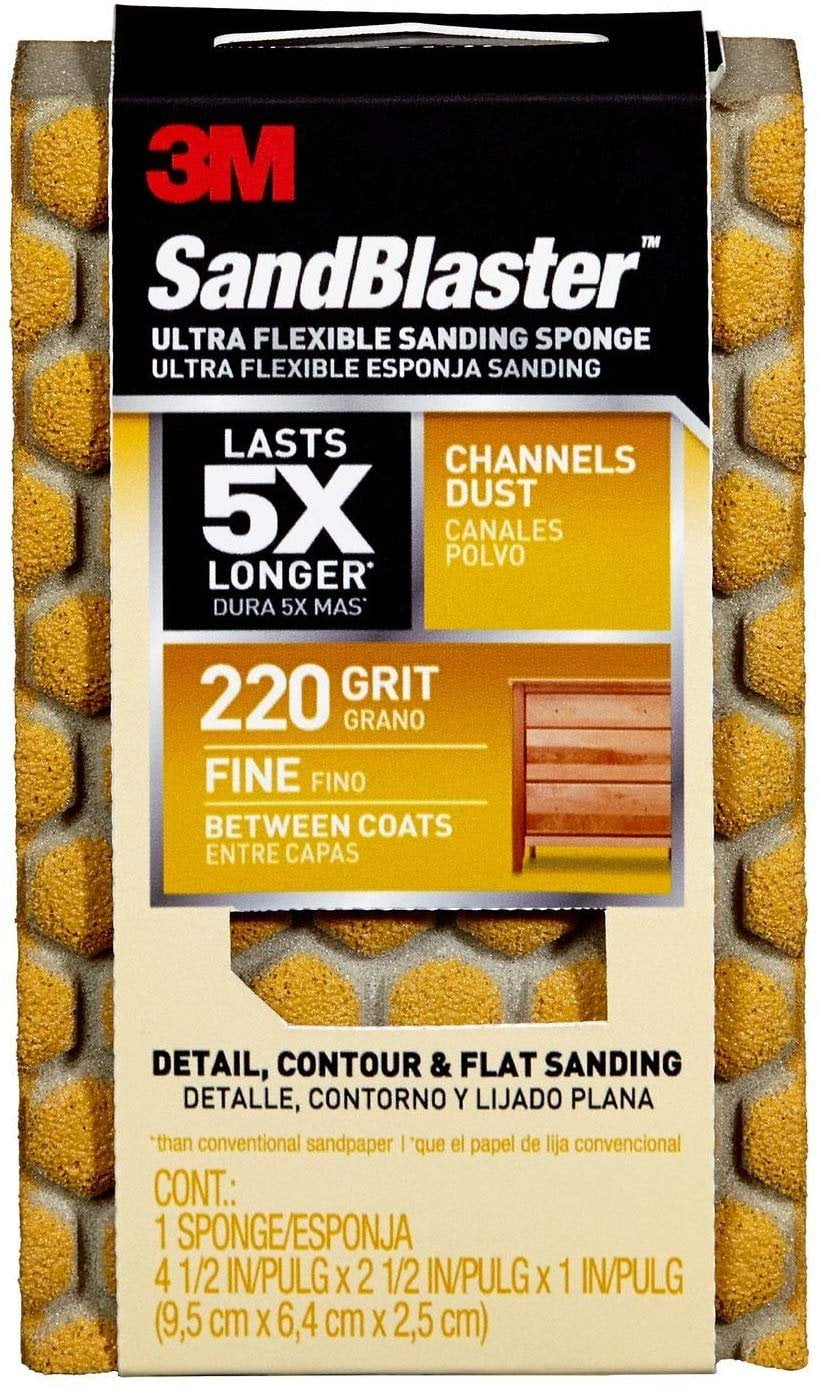 3M COMPANY 20907-220-UFS 220G Ultra Sand Sponge - Walmart.com