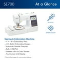 Brother SE700 Electric Quilting & Computerized Sewing Machine with 135 ...