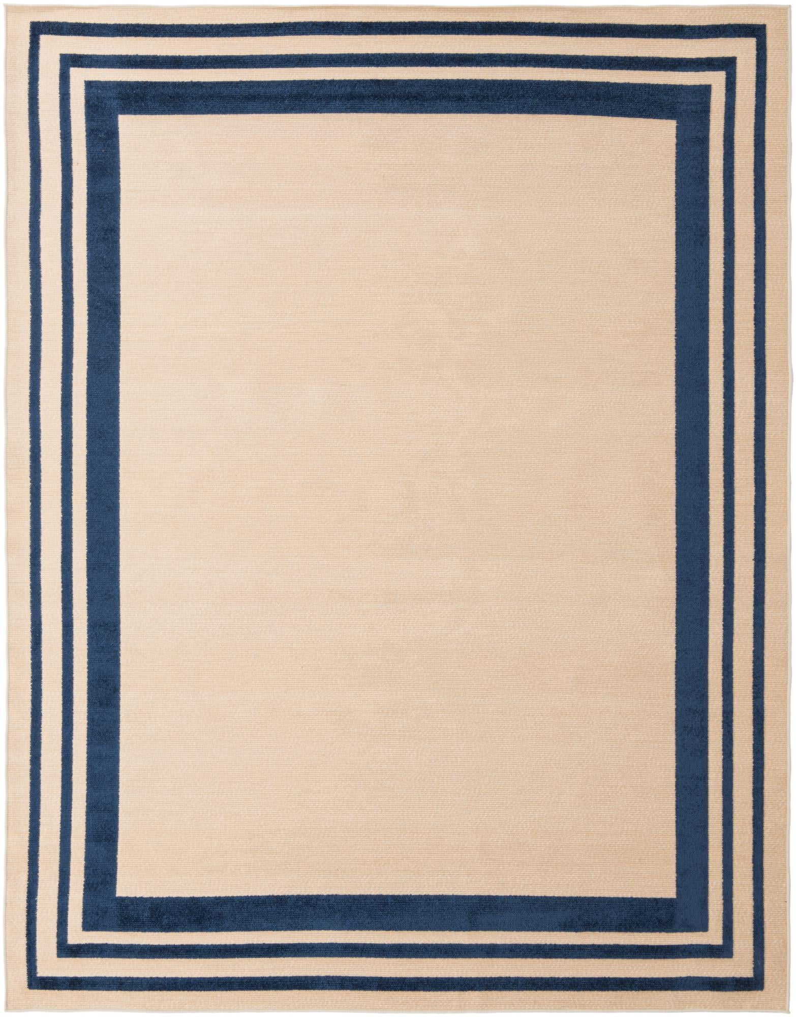 Rugs.com Aruba Outdoor Collection Rug – 9' x 12' Beige Low-Pile Rug ...