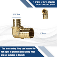 5 Pcs XFITTING Pex 1 inch x 3/4 Inch Pex Reducing Elbow Crimp Fitting, 25-4-8=5X - Walmart.com
