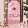 Arch Backdrop 4 Ft, Pink Graduation Spandex Stretch Fitted Arch Cover ...