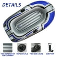 2-Person Inflatable Boat with Air Paddles, 74-inch Fishing Raft with ...