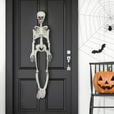 NRMVNMI 5.4 FT Life-Size Halloween Skeleton, Realistic Human Bones ...