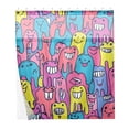 BZSMCE Cartoon Teeth Pattern Pattern Bathroom Shower Curtain Set with ...