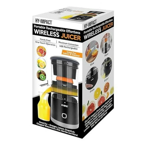 Electric Citrus Juicer, Rechargeable Juicer Machine with USB Cable and ...