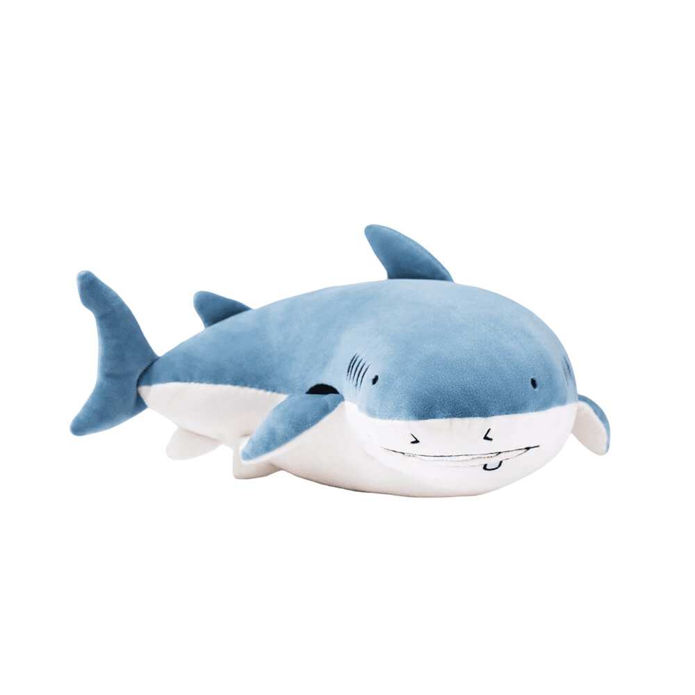 Kawaii White Shark Plush Stuffed Animals, 11inches Soft Cuddly Ocean ...
