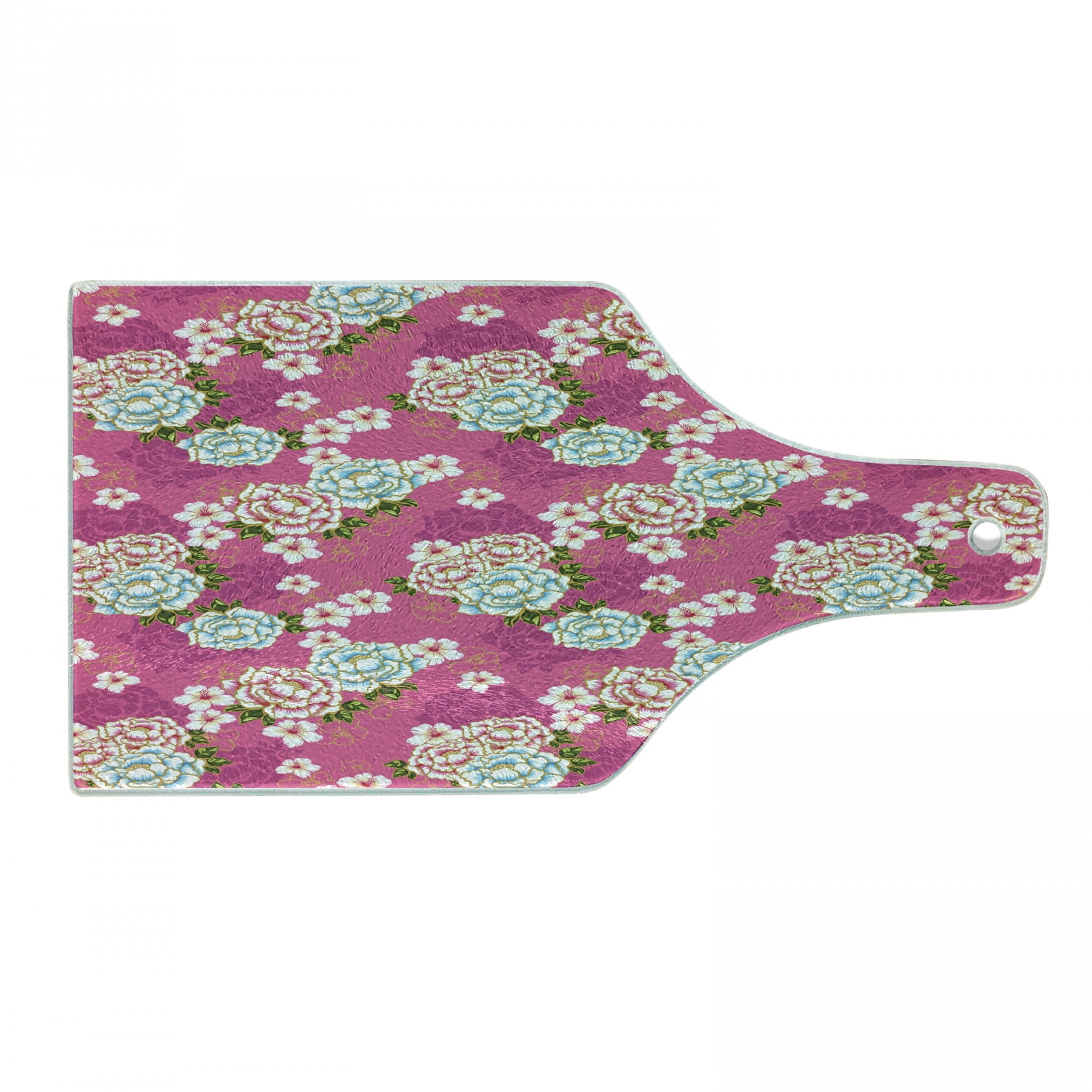 Traditional Cutting Board, Vivid Botanical Pattern from Taiwan Hakka ...