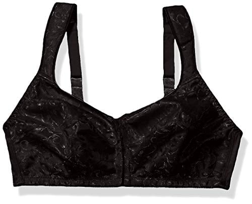JMS Front Close Wirefree Bra,,Black,,50DD,,2PACK Pack of 2 - Walmart.com