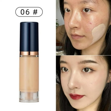6ML 6 Colors Full Coverage Foundation Liquid Foundation Liquid Long ...