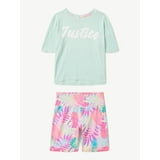 Justice Girls Hypercolor Tee & Bike Short Set, Sizes XS-XLP - Walmart.com