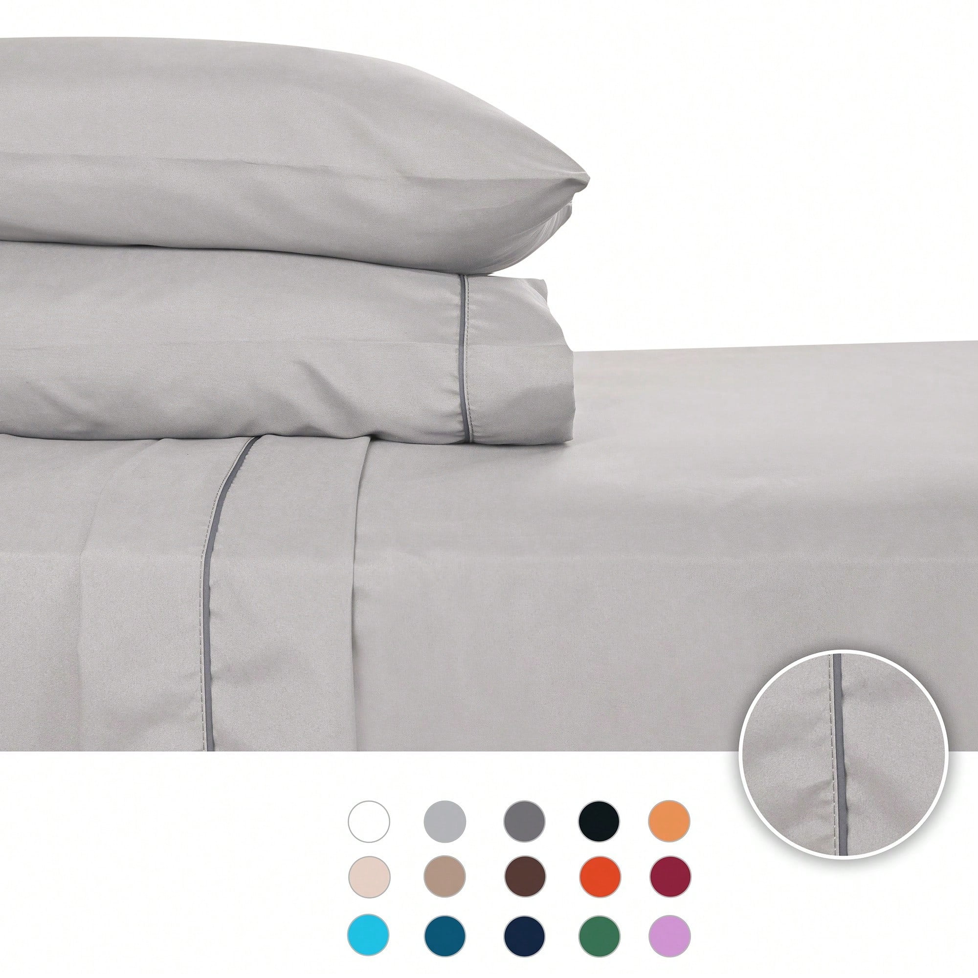 Juego de Sábanas Queen Size 2800 Hilos Extra Suave Premium Lisa Soft ...