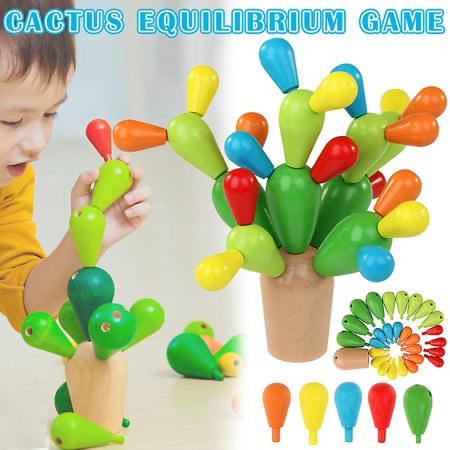 Cactus Equilibrium Game Balancing Cactus Wooden Toy Detachable Building Blocks | Walmart Canada