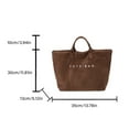 Faux Suedes Commuting Satchel Bag, Fashion Top Handle Tote for Women ...