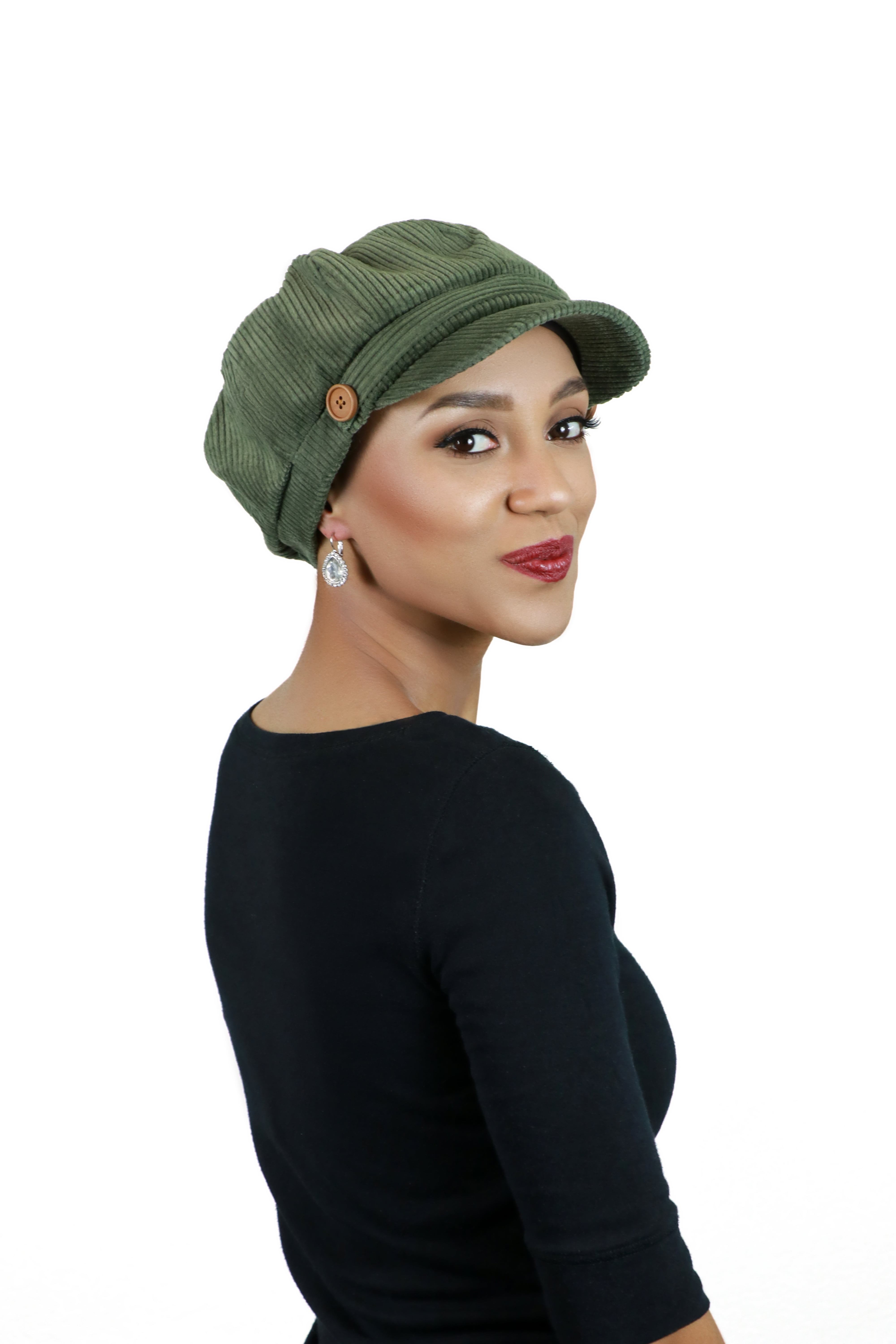 Brianna Newsboy Cap for Women Cancer Headwear Chemo Hat Brianna Cabbie ...