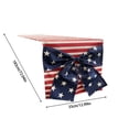 250th Anniversary Printed Patriotic Bow Table Runner, Farmhouse Style ...
