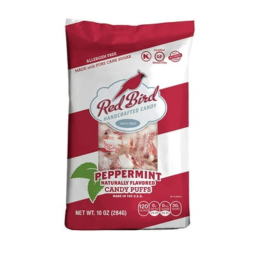 Red Bird Soft Peppermint Puffs, Individually Wrapped Candy, Non-GMO ...