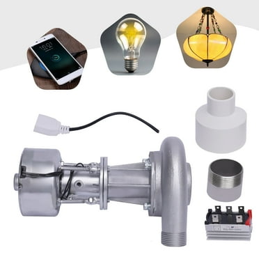 Miumaeov Mini Hydro Generator Portable Hydro Power Station Water ...