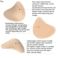BIMEI Cotton Breast Prosthesis, Mastectomy Bra Insert, Lightweight, XL ...