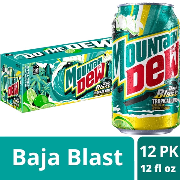 Mountain Dew Purple Thunder Soda, 12 Pack, 12 oz Cans, Blackberry Plum ...