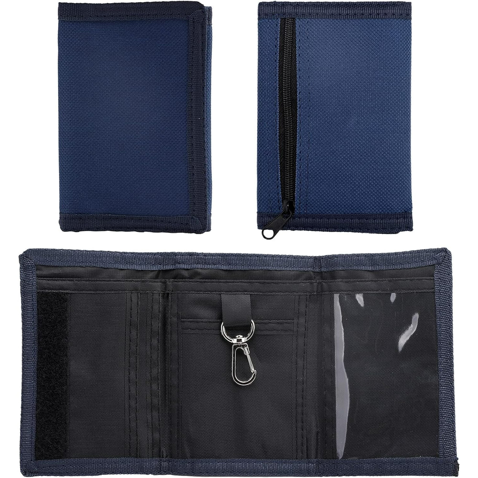 Click here for Hshdldf Trifold Canvas Wallet With Clasp And Zippe... prices