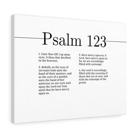 Scripture Walls The Lord Our God Psalm 123 Bible Verse Canvas Christian ...