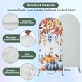 Blue Pumpkins Fall Arch Backdrop Cover 6x2.6 Ft, Spandex Wedding Arch ...