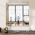 Easy4Home 24"x48"2-Pack Home Gym Mirror Tempered Glass Frameless Full ...