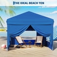 10x10 FT Pop-Up Canopy Tent with 4 Sidewalls, 210D Waterproof UV ...