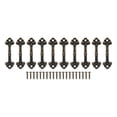 10Pcs Antique Style Zinc Alloy Handles with Screws, Vintage Bronze Gold ...
