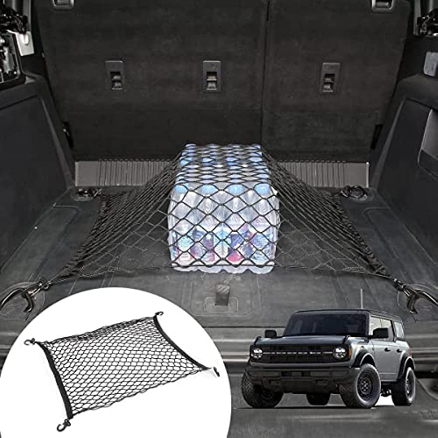 Stretchable Cargo Net for 2021 2022 2023 Ford Bronco 4-Door,Truck Mesh ...