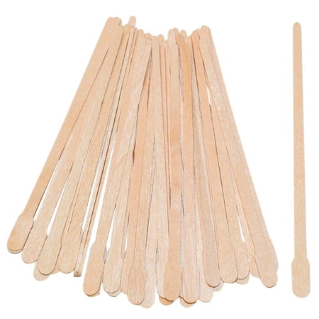 caojing 200 Pieces Eyebrow Wax Sticks Small Wax Scraper Wooden Sticks ...