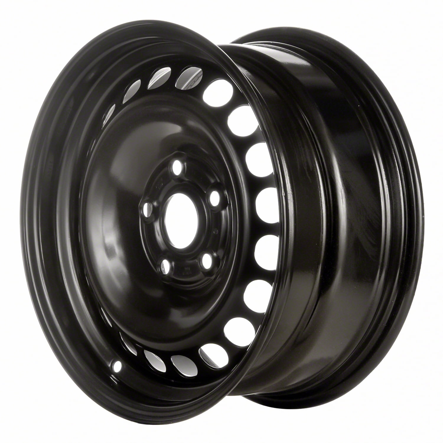 15 X 7 Reconditioned OEM Steel Wheel, Black, Fits 2001-2004 Volkswagen ...