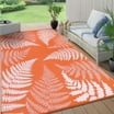 Yamaziot 6'x9' Palm Leaf Outdoor Rug, Waterproof, Reversible, and ...