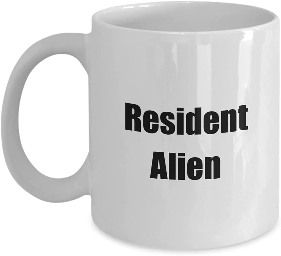 Oxymoron Contradictory Terms Coffee Mug Resident Alien Funny on Home ...