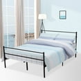 Mecor Metal Bed Frame Platform With Headboard Footboard 10 Legs ...