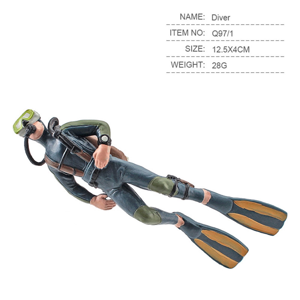 RONSHIN Solid Plastic Simulation Diver Model Realistic Shape Underwater ...