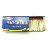 GOODCO Kitchen Matches Strike on Box, 250 Count, 2 Pack, Easy Lighting ...