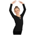 Avtoify Girls Solid Color Long Sleeve Round Neck Dance Practice Uniform ...