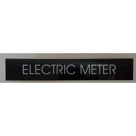 ELECTRIC METER SIGN (BLACK ALUMINUM) - Walmart.com
