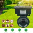 Solar Ultrasonic Bird Repellers Pest Control Scarer Deterrent Fox ...