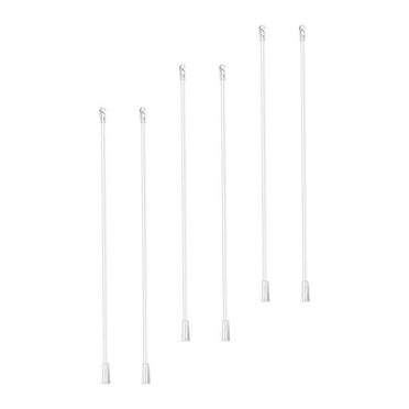 HSS Steel 71" Long Pole 1" pole diameter 1.2 mm Thickness Chrome 4-Pack ...