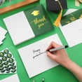 Green Graduation Thank You Note Cards 50 Pack With Envelopes and ...