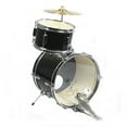 GP Percussion 3-Piece Complete Junior Drum Set, Black - Walmart.com