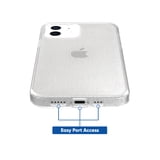 onn. Phone Case for iPhone 12 / iPhone 12 Pro - Silver Glitter ...