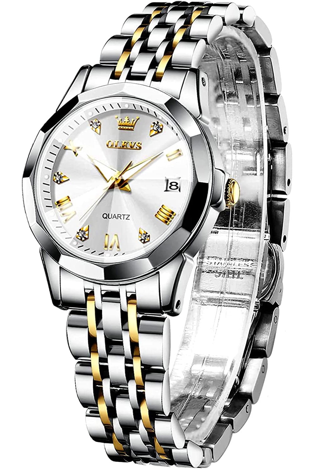 OLEVS Womens Watch Fashion Dress Diamond Female Watches for Ladies ...