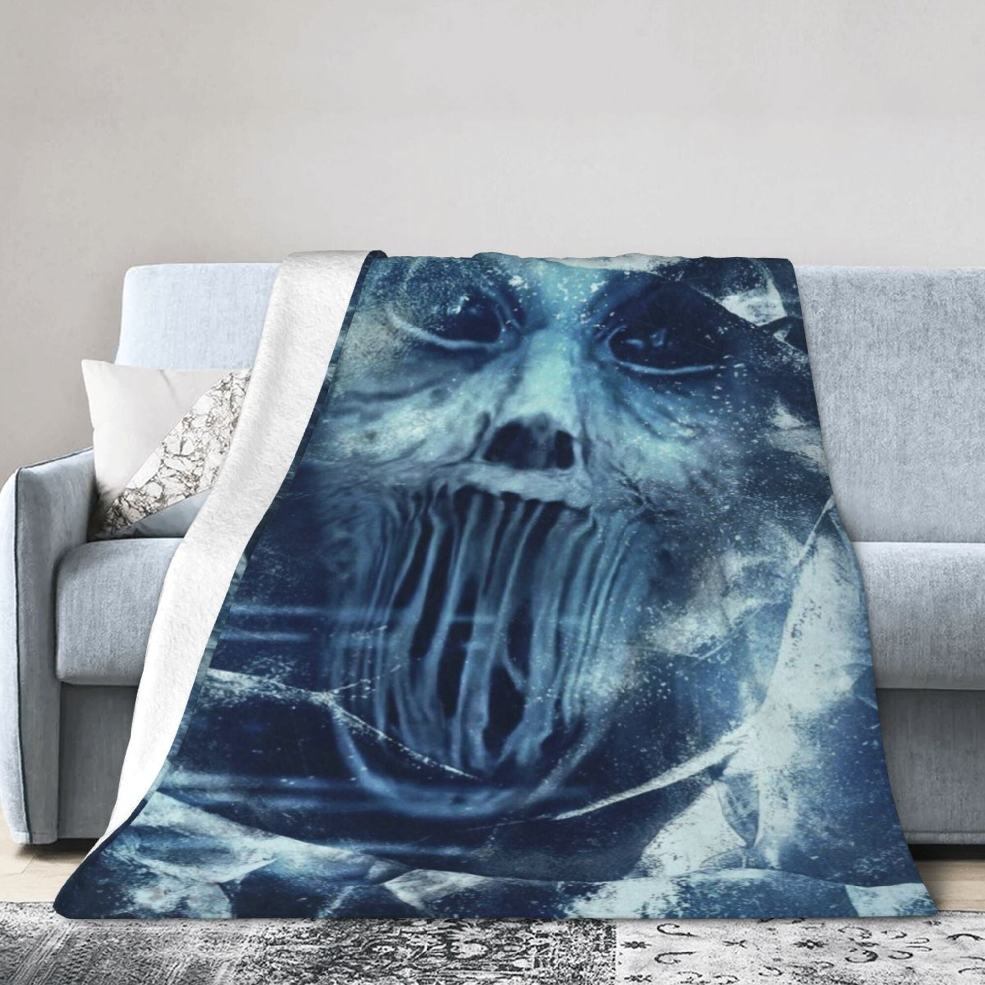ZICANCN Anti-Pilling Flannel Bed Throw Blankets Monster Creepy Horror ...