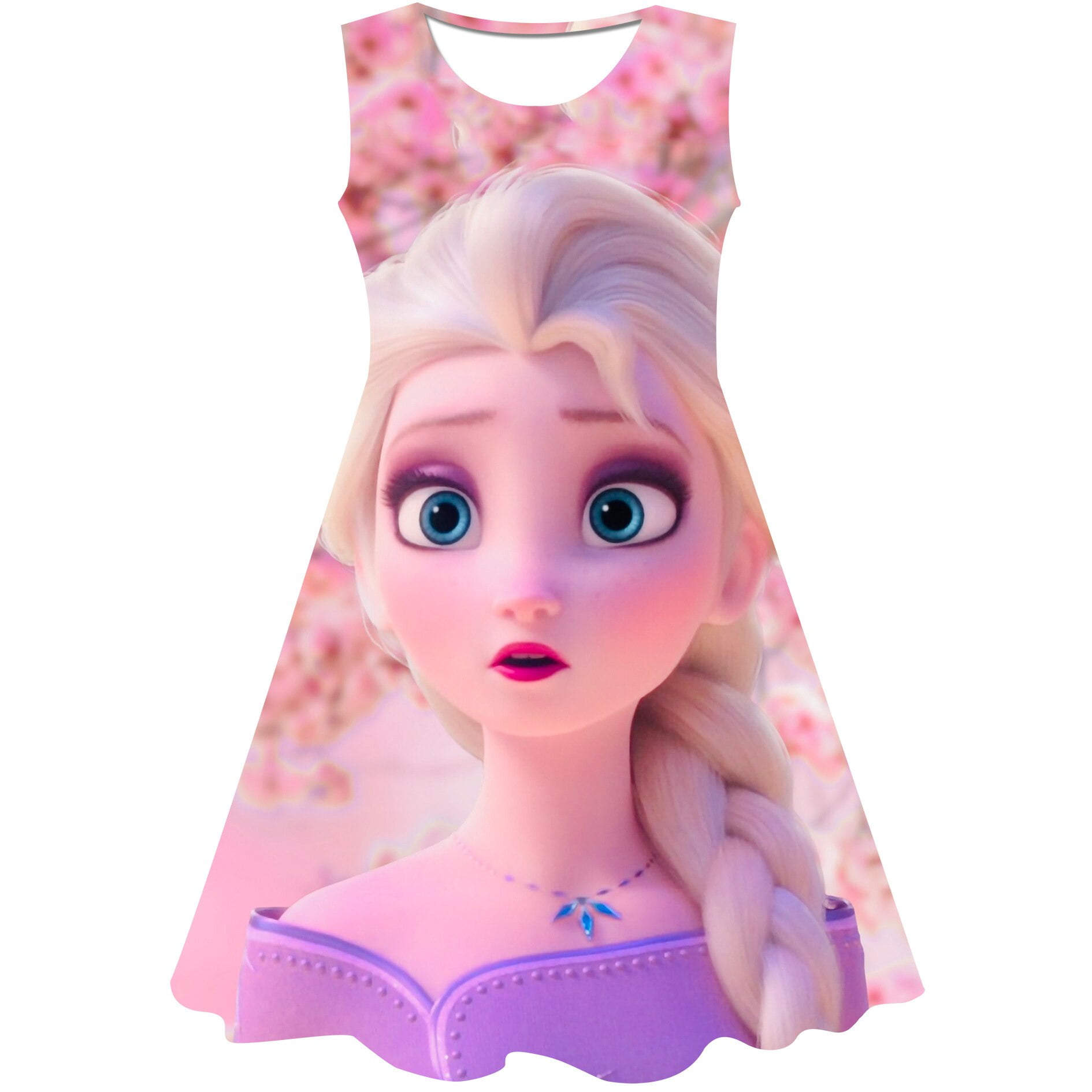 Vestido de Elsa de Frozen para niñas, vestido de princesa Elsa de dibujos animados, disfraz para ...