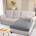 Super Stretch Jacquard Twill Fabric Chaise Cover for L Shaped Sectional ...