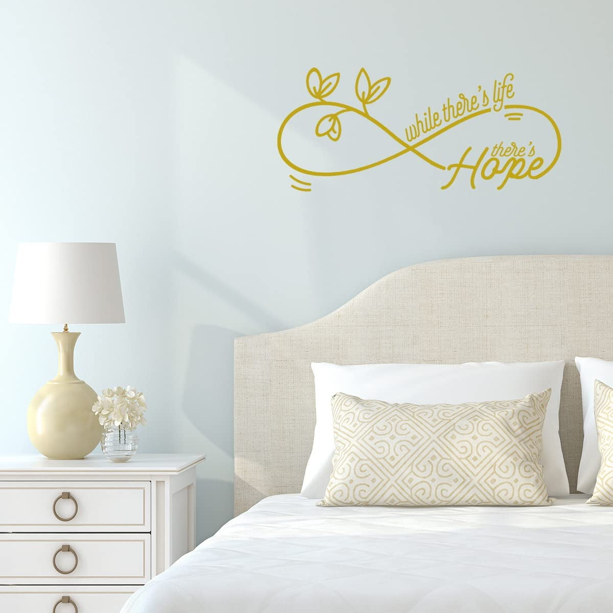 VWAQ While There's Life There's Hope Wall Decal - Inspirational Life ...
