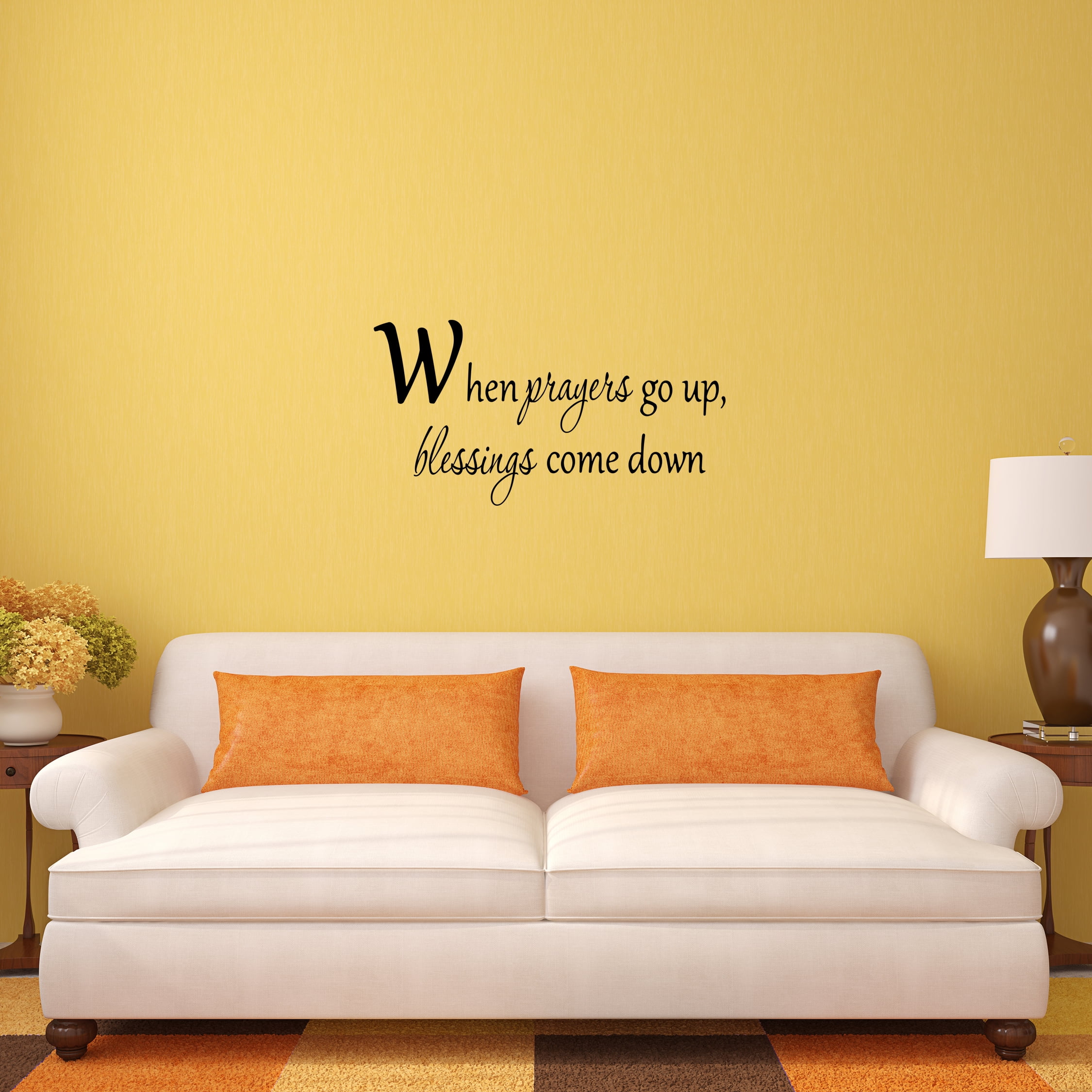 VWAQ When Prayers Go Up, Blessings Come Down. Prayer Matte Black Vinyl ...